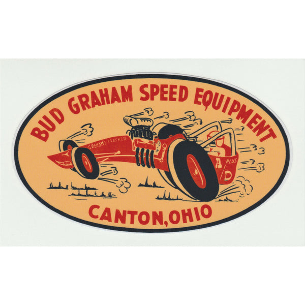 Bud Graham Speed Equipment Self Stick Replica Decal, Sticker – Otie's ...