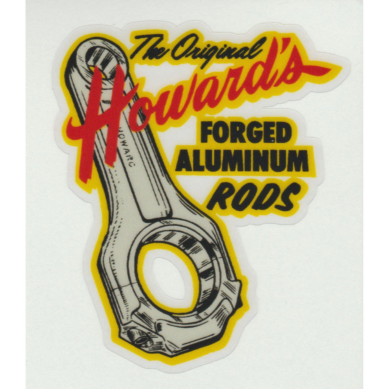 Original Howard's Forged Aluminum Rods Self Stick Replica Decal Sticker ...