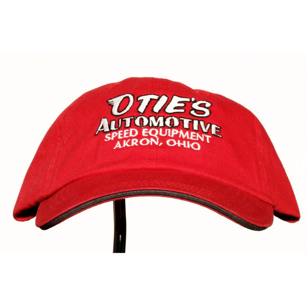 Otie's Automotive Nostalgia Drag Racing Classic Red Embroidered Hat